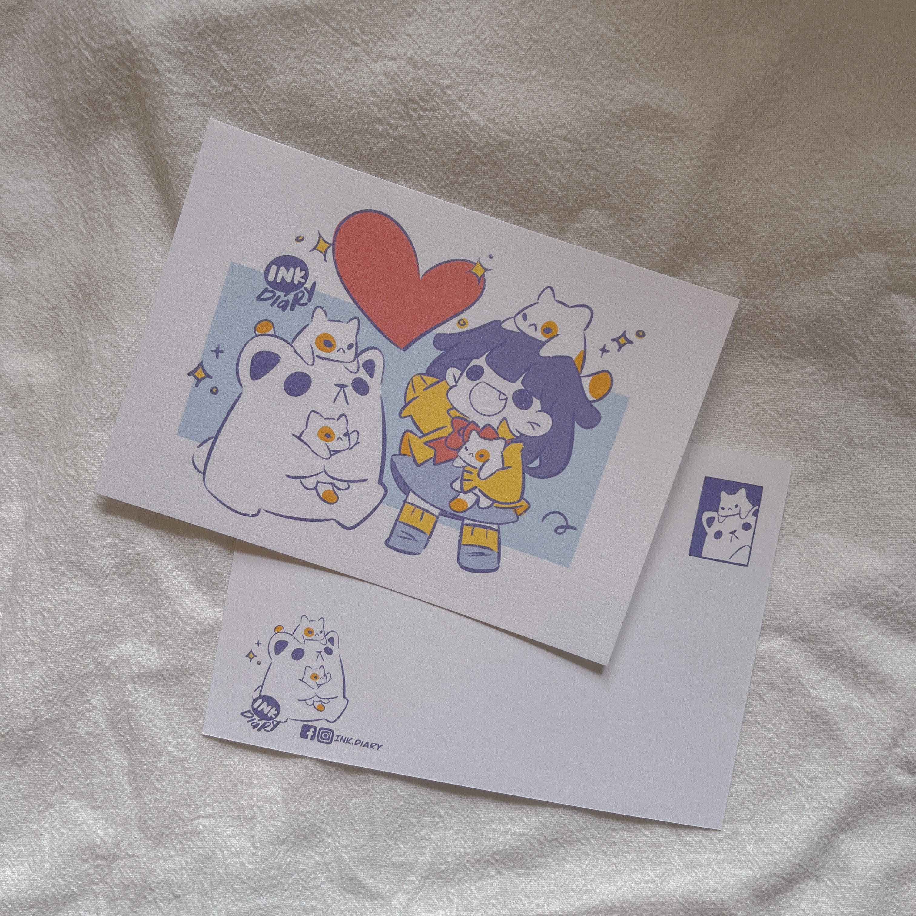 [INK.DIARY] Postcard - SENDING LOVE – chub.my