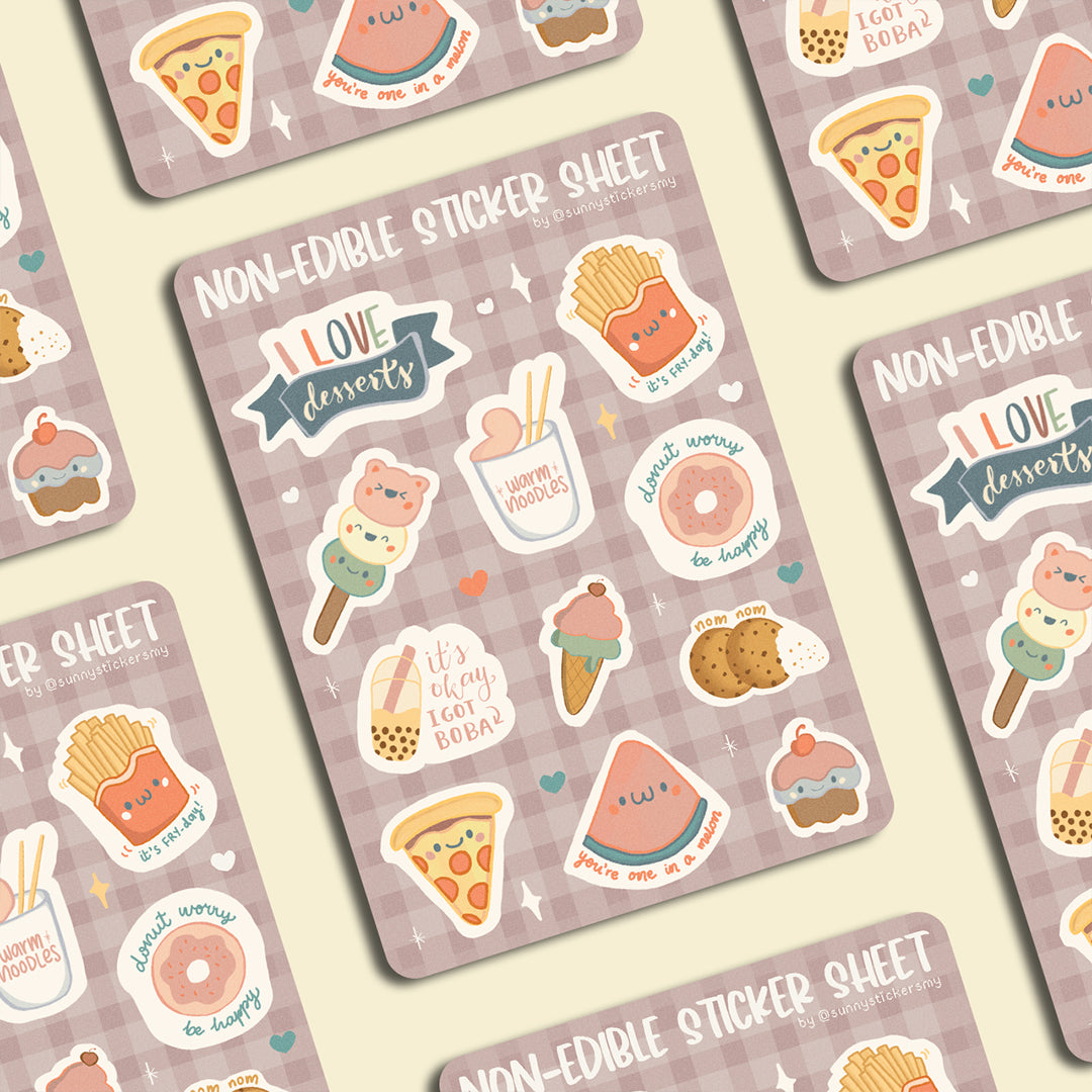 Non-Edible Sticker Sheet – chub.my