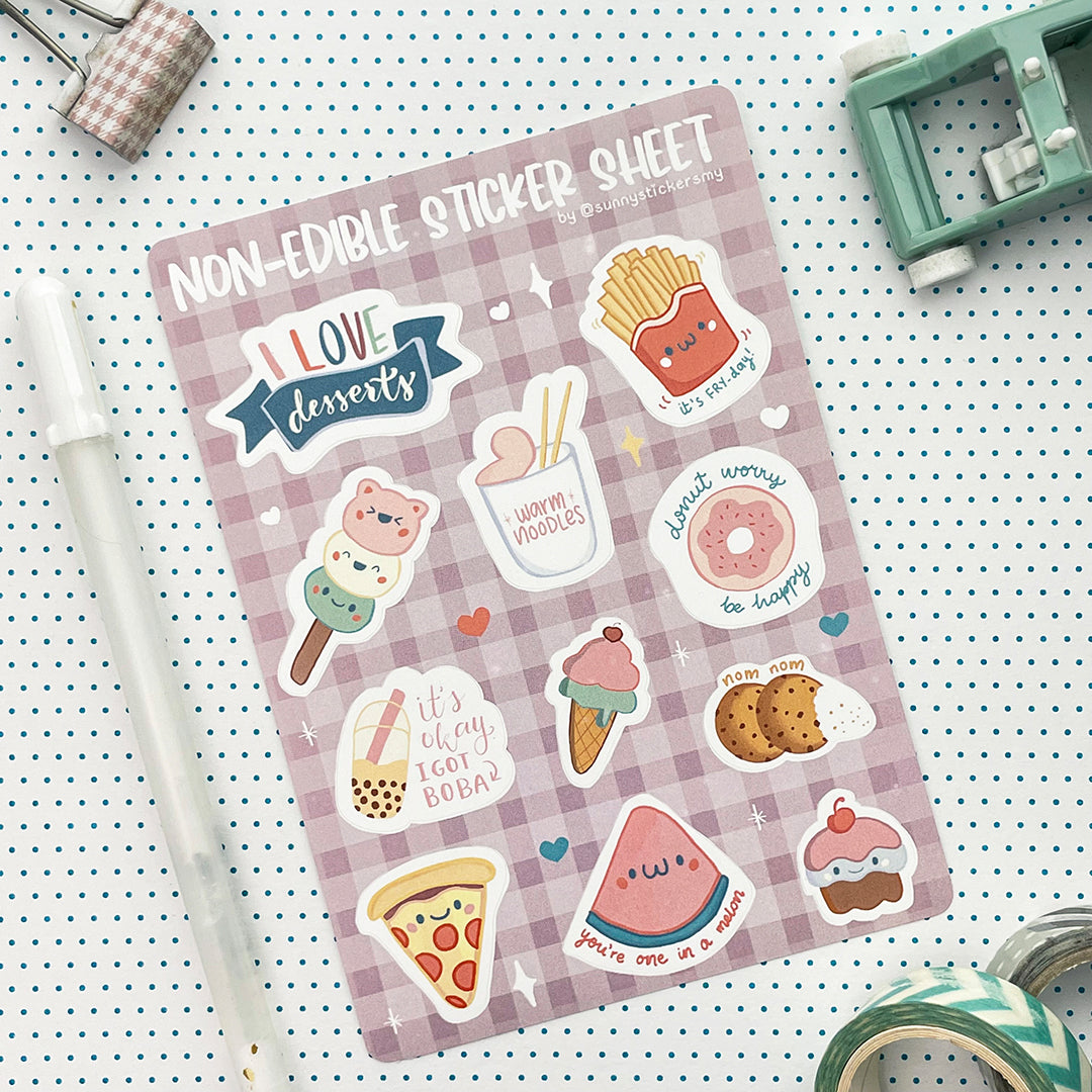 Non-Edible Sticker Sheet – chub.my