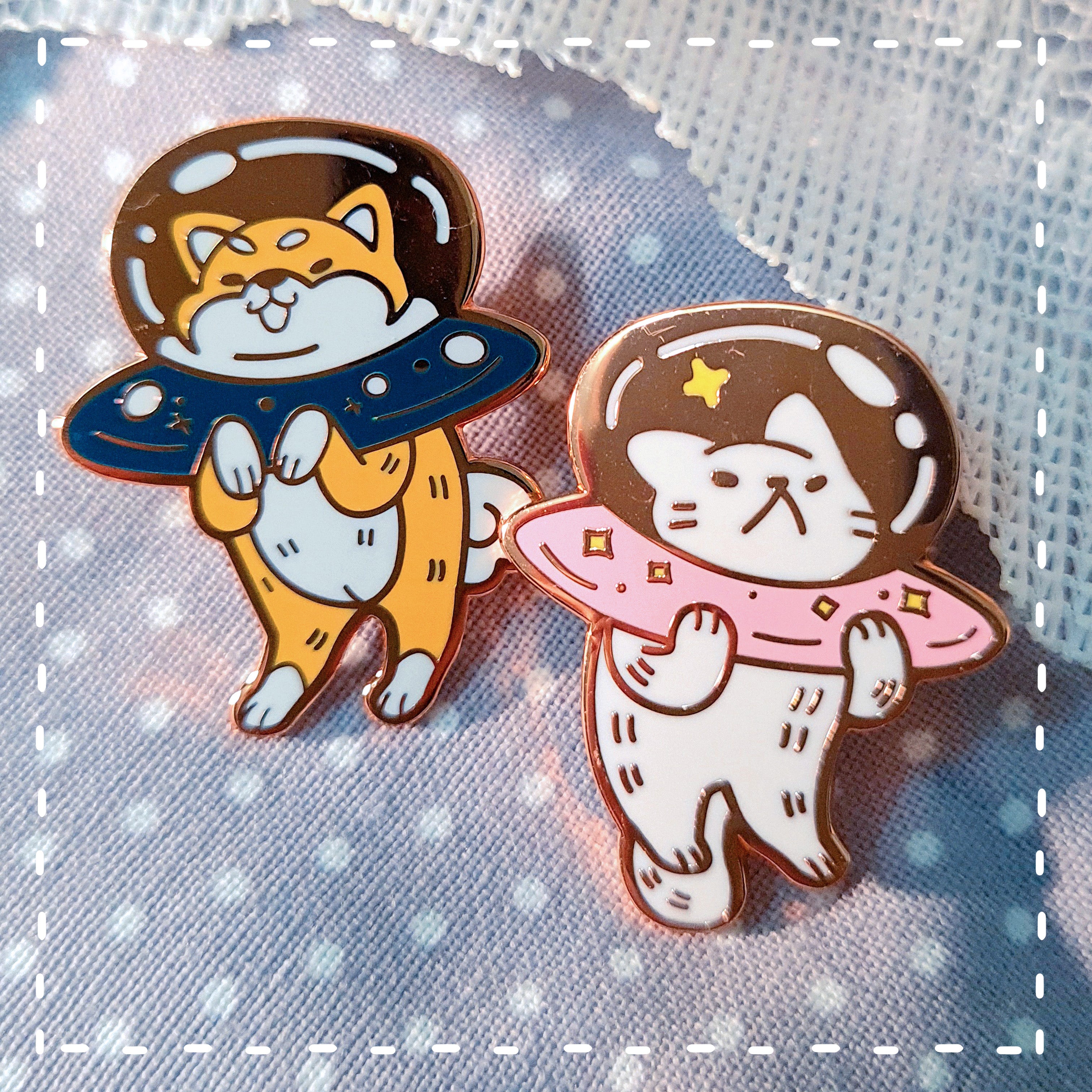 AstroDog Enamel Pin – chub.my